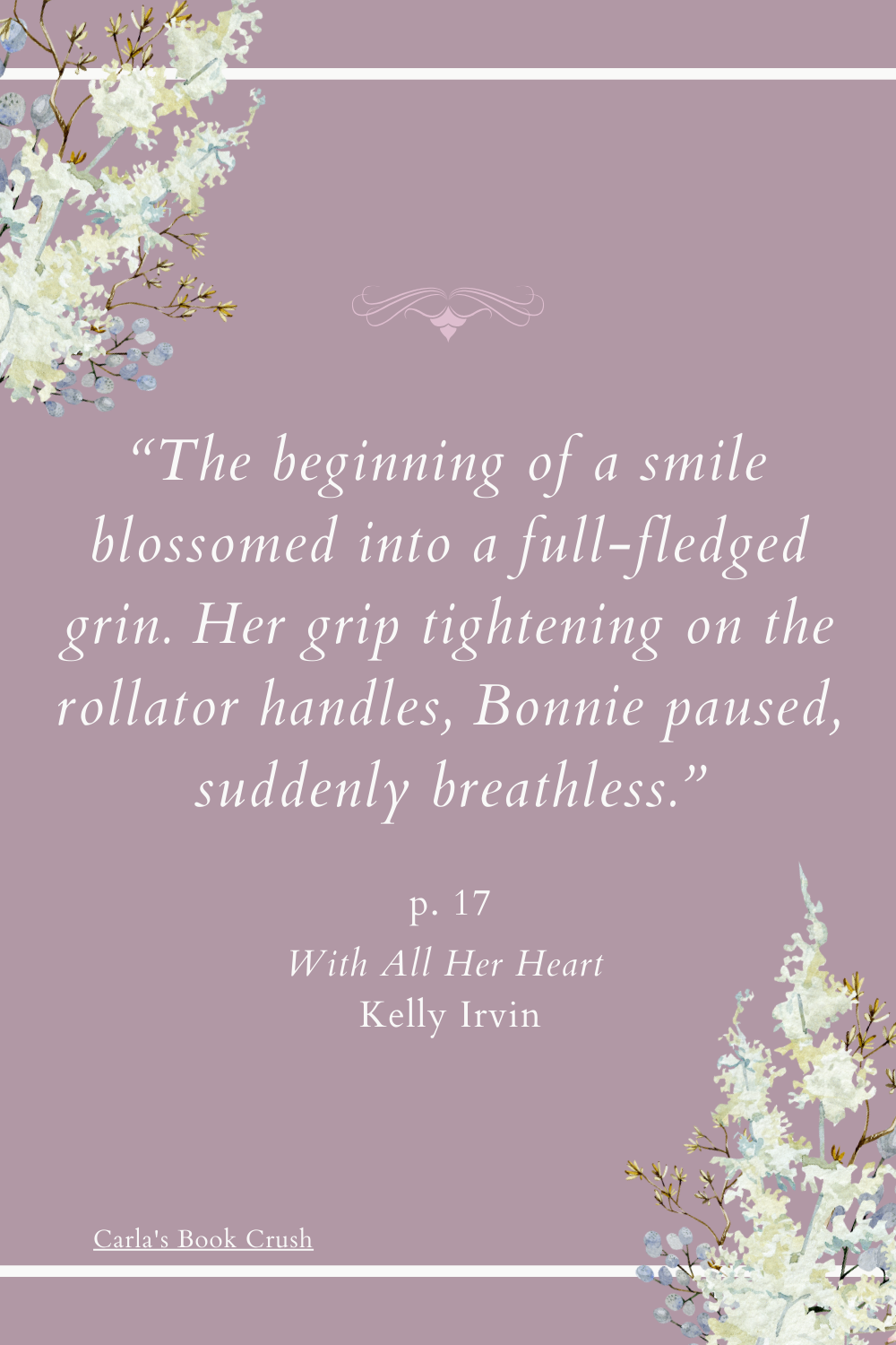 Book Review: With All Her Heart by Kelly Irvin – Carla's Book Crush